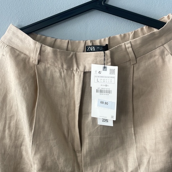 Zara | Pants & Jumpsuits | Zara 0 Linen Trousers | Poshmark
